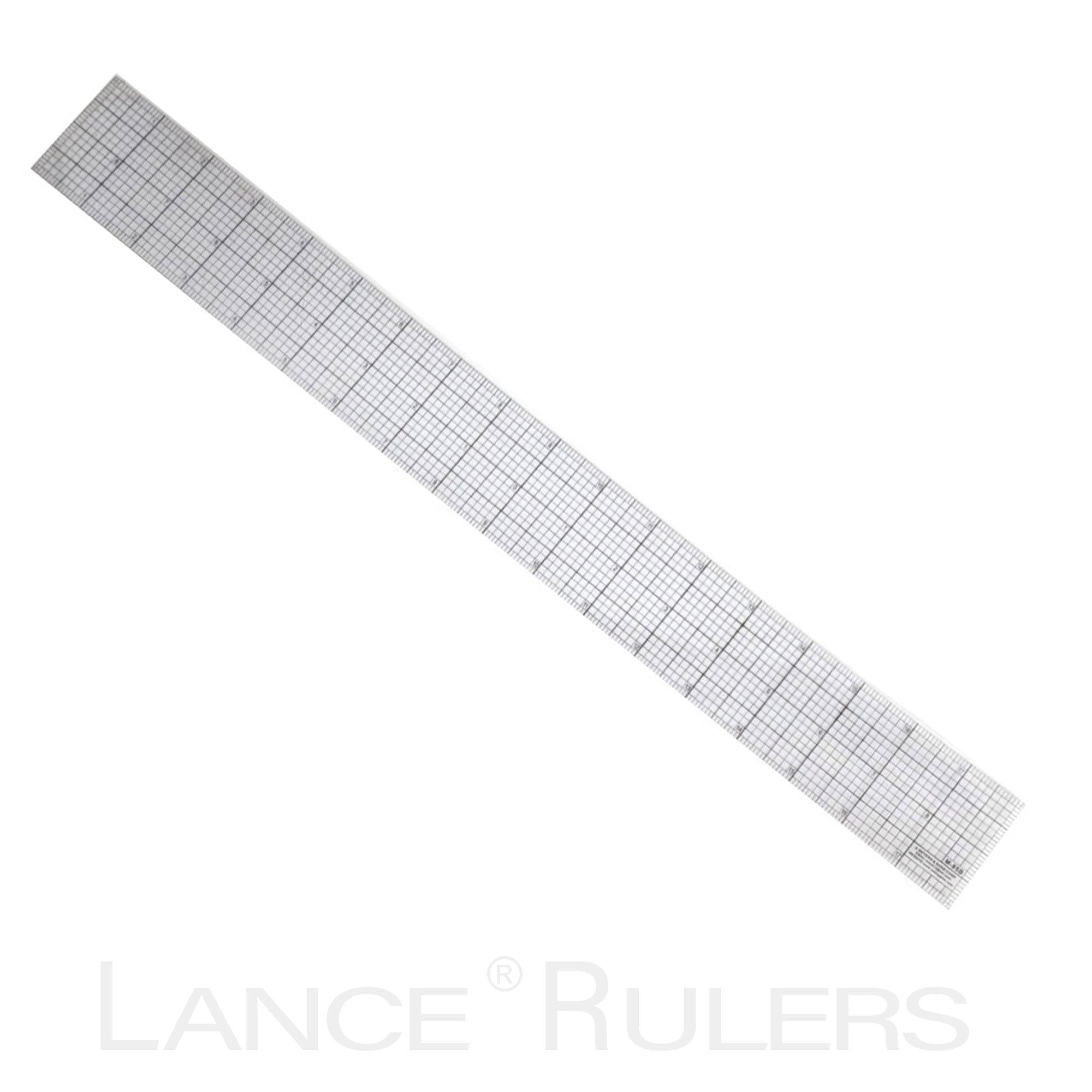 LANCE 2" X 18" GRAPHIC RULER BLACK – Lance Rulers - Precision Measuring ...