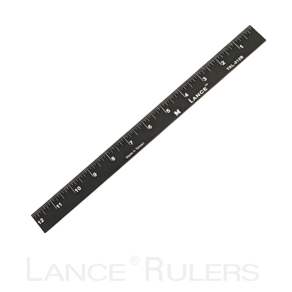 LANCE 200CM RIGHT/LEFT TOP EDGE BLACK METRIC RULE – Lance Rulers ...