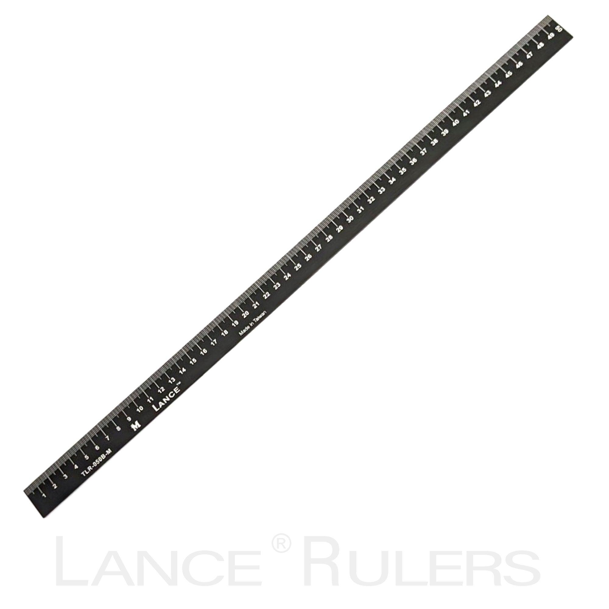 LANCE 50CM LEFT/RIGHT TOP EDGE METRIC RULE – Lance Rulers - Precision ...